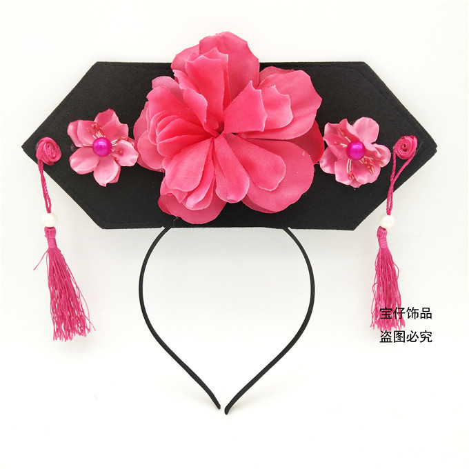 Qi tou Qing Dynasty gege headdress palace children's performance ...