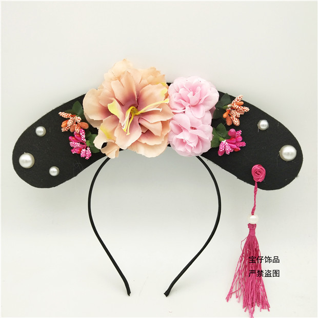 Qi tou Qing Dynasty gege headdress palace children's performance ...