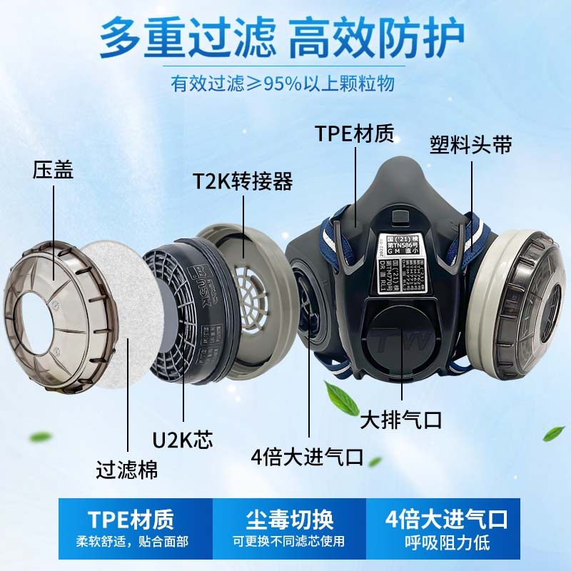 装修必备神器！重松TW02S防尘口罩，甲醛粉尘无处躲藏！-口罩-淘宝好物网