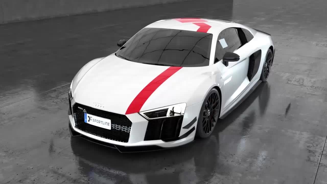 Carbon Fiber Side Skirts Door Extension Lip Spoiler For Audi R8 V10 Gen 2 2016 - 2019 - Buy R8 ...