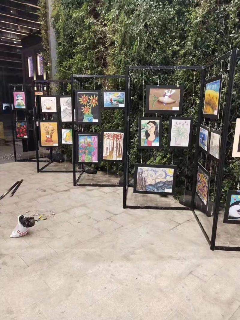 [USD 5.70] Indoor Calligraphy and Painting Exhibition Rack Campus Art ...