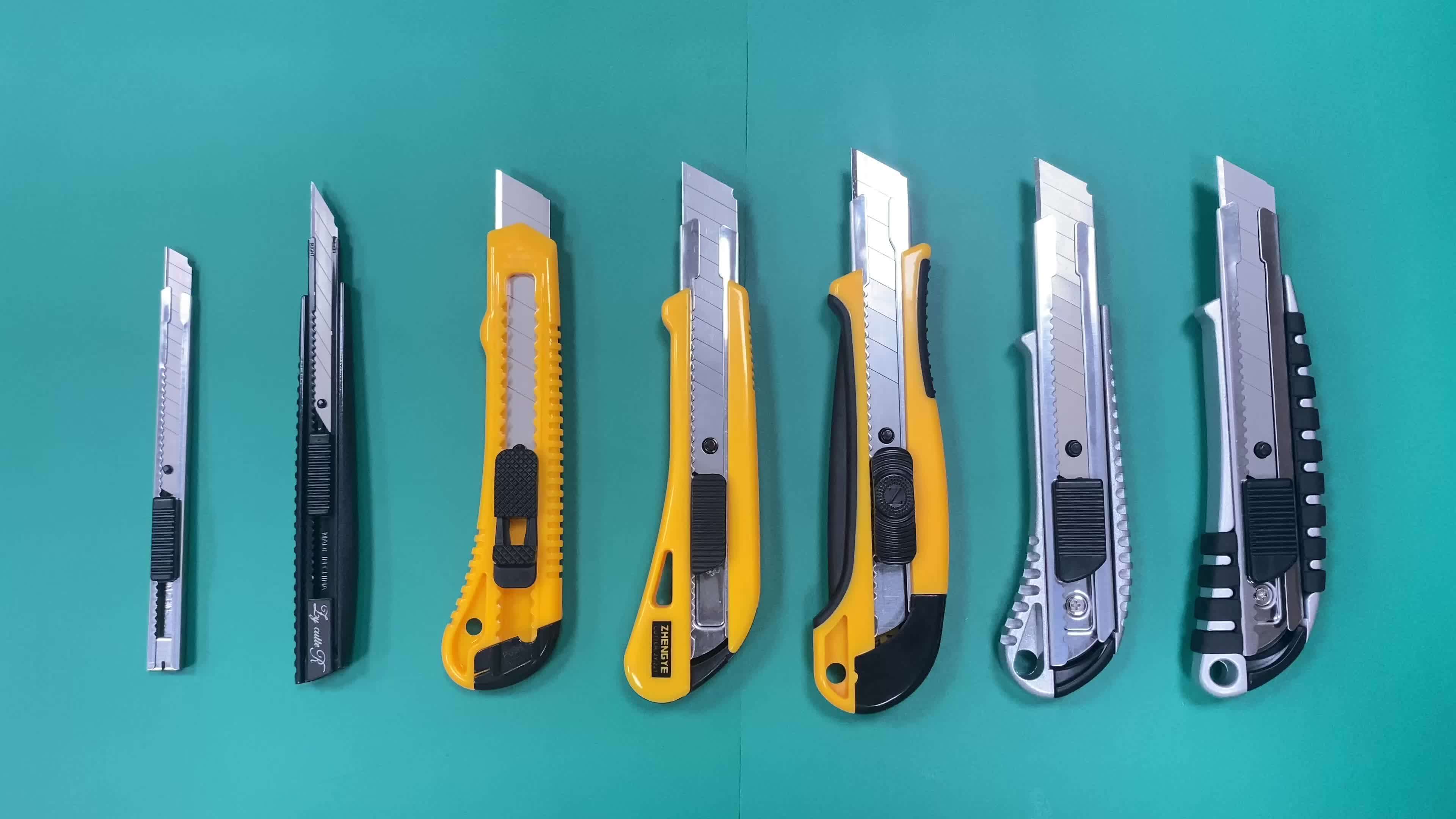 Multiple Models 9mm 18mm Snap Off Blade Box Cutter Aluminium Alloy ...