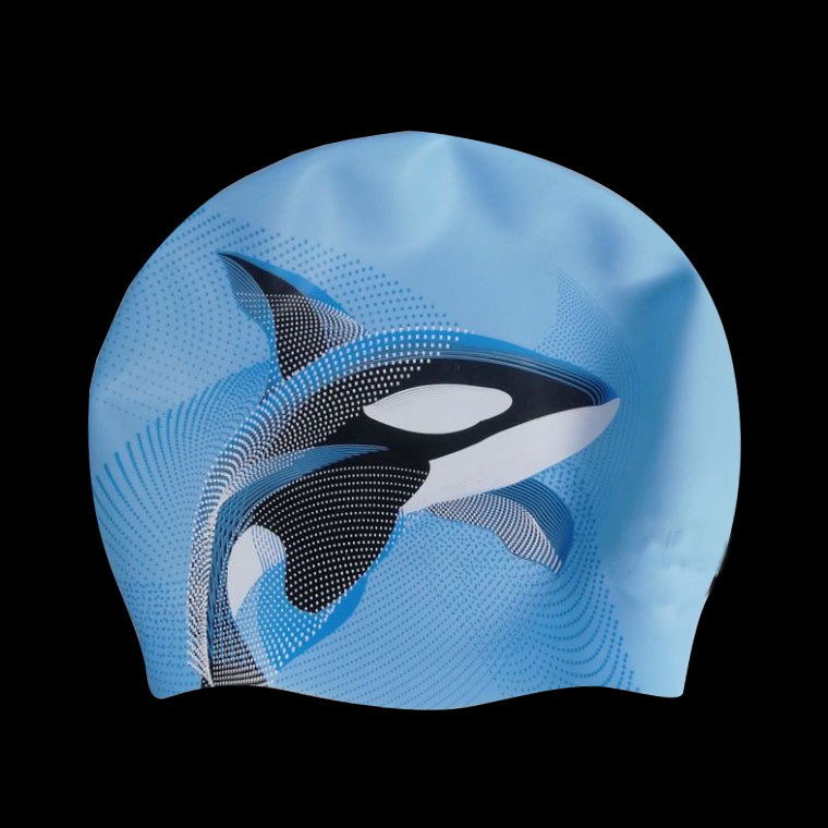 arena silicone swimming cap dream killer whale male and female size ...