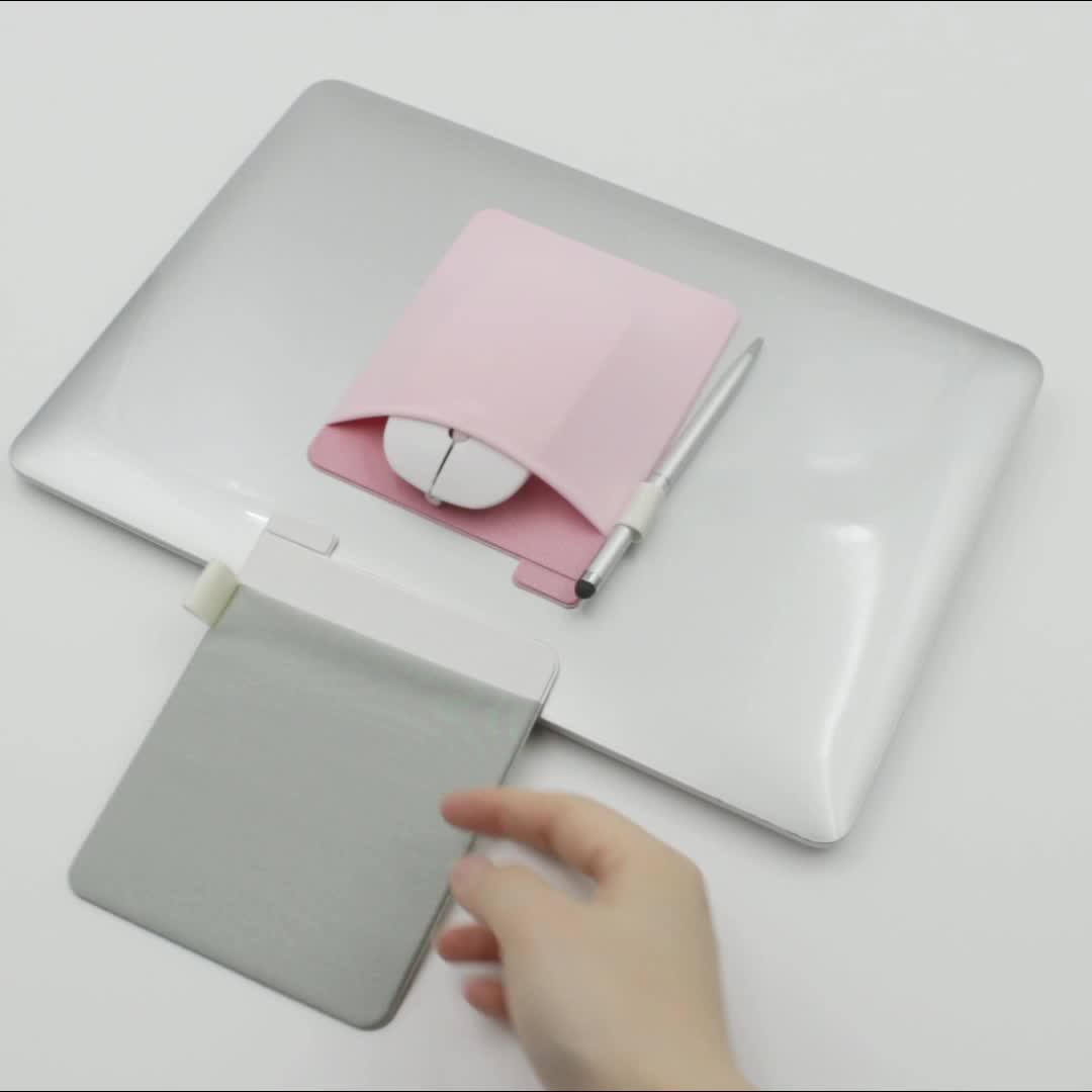 Universal Slim Mouse Holder Adhesive Elastic Wireless Mice Case Lycra ...