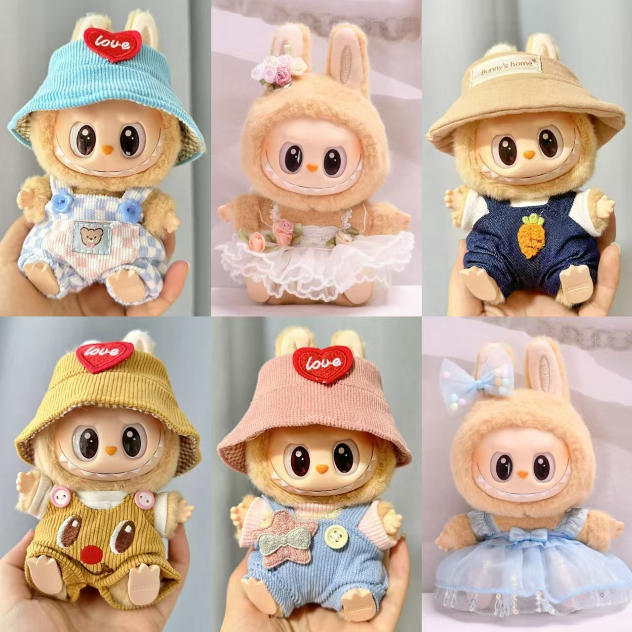 Second-generation labubu doll outfits for dress-up, sparking your ...