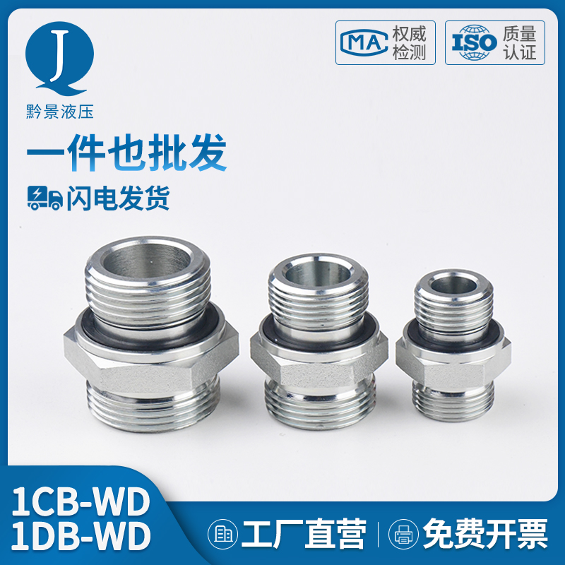 1CB-WD轻型英制G螺纹伊*顿标准GE标准24度锥卡套过渡1DB-WD接头