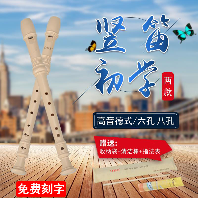 Chimei DHS Flute Treble German 8-hole 6-hole Children's Beginner ...
