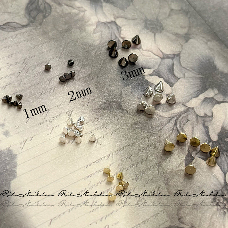 50 punk nail art spikes 🎉 | Ritanail dark gothic manicure