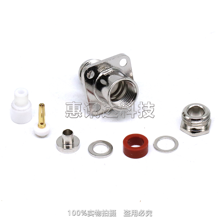 TNC-KF4 TNC-KF-2 TNC母头带四孔法兰固定 装接式 焊接50-2-2线缆-阿里巴巴