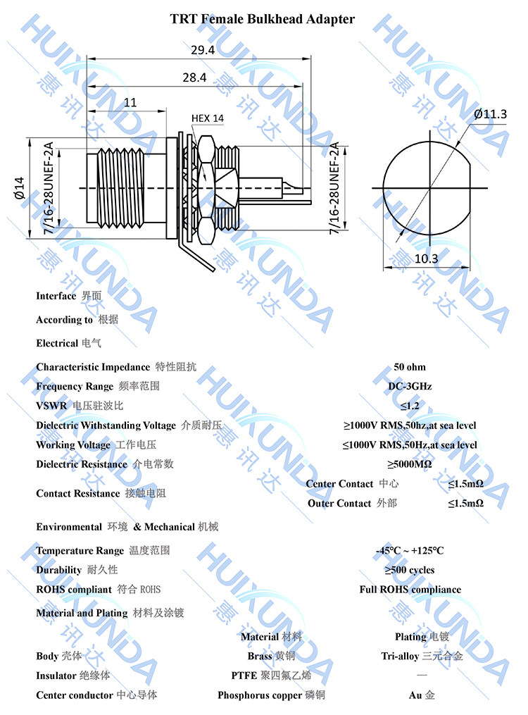 TRT-KY TNC三同轴KY BJ77三同轴PL75-47插座 配接三同轴1553B总线-阿里巴巴