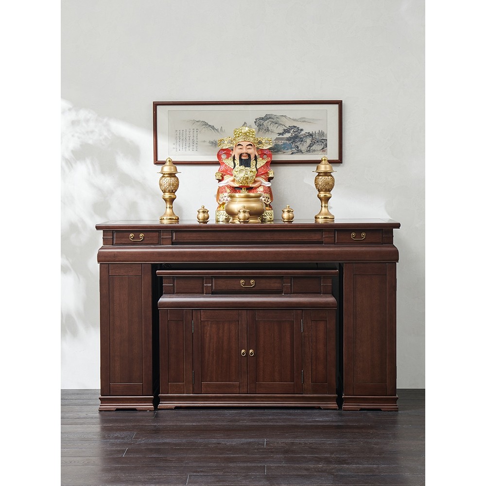 实木农村桌在家用财神香火中堂香案中的作用是什么？-供桌-淘宝好物网