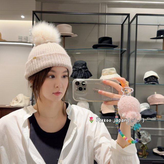 55-60cm CA4LA SHK01161 EX Fox wool ball wool solid color versatile ...