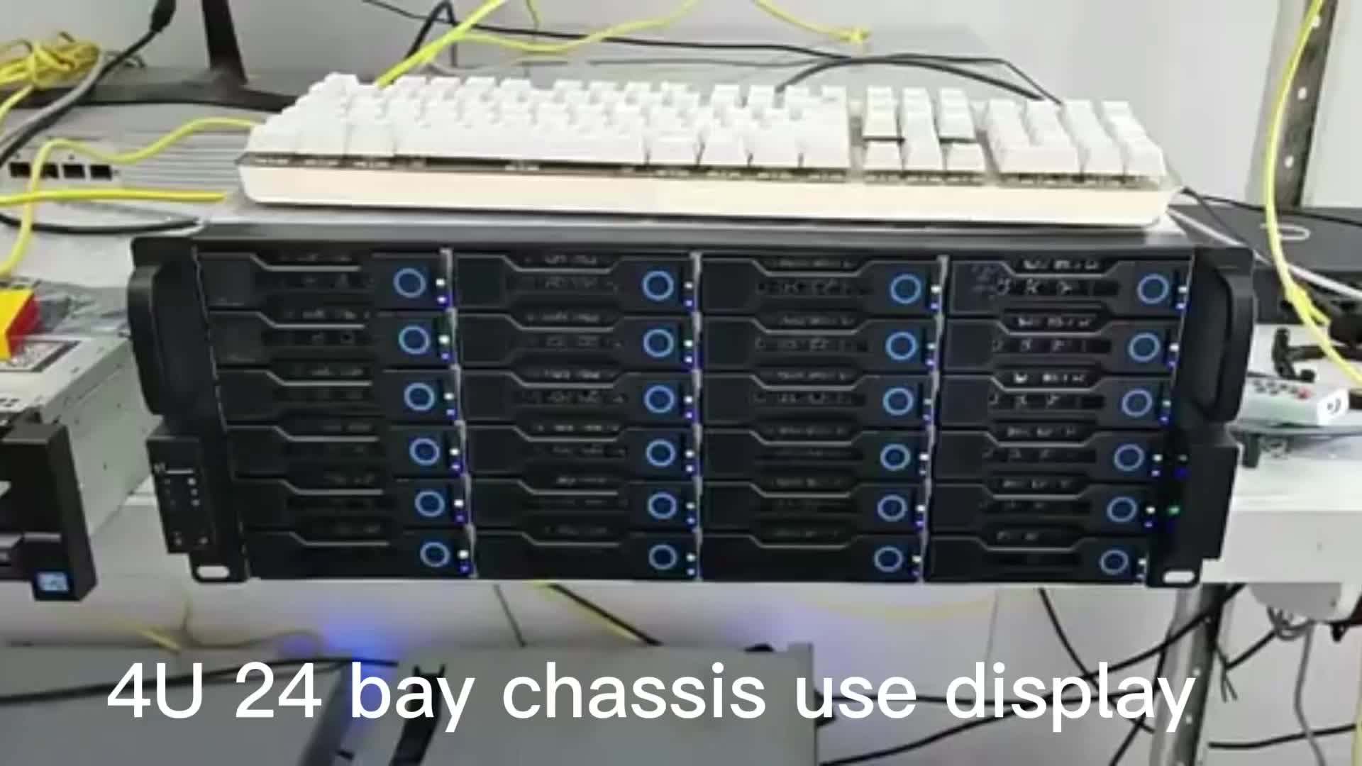 Zhenloong 4u 24 Bay Rackmount Server Case Hard Disk Hot-swap Storage ...