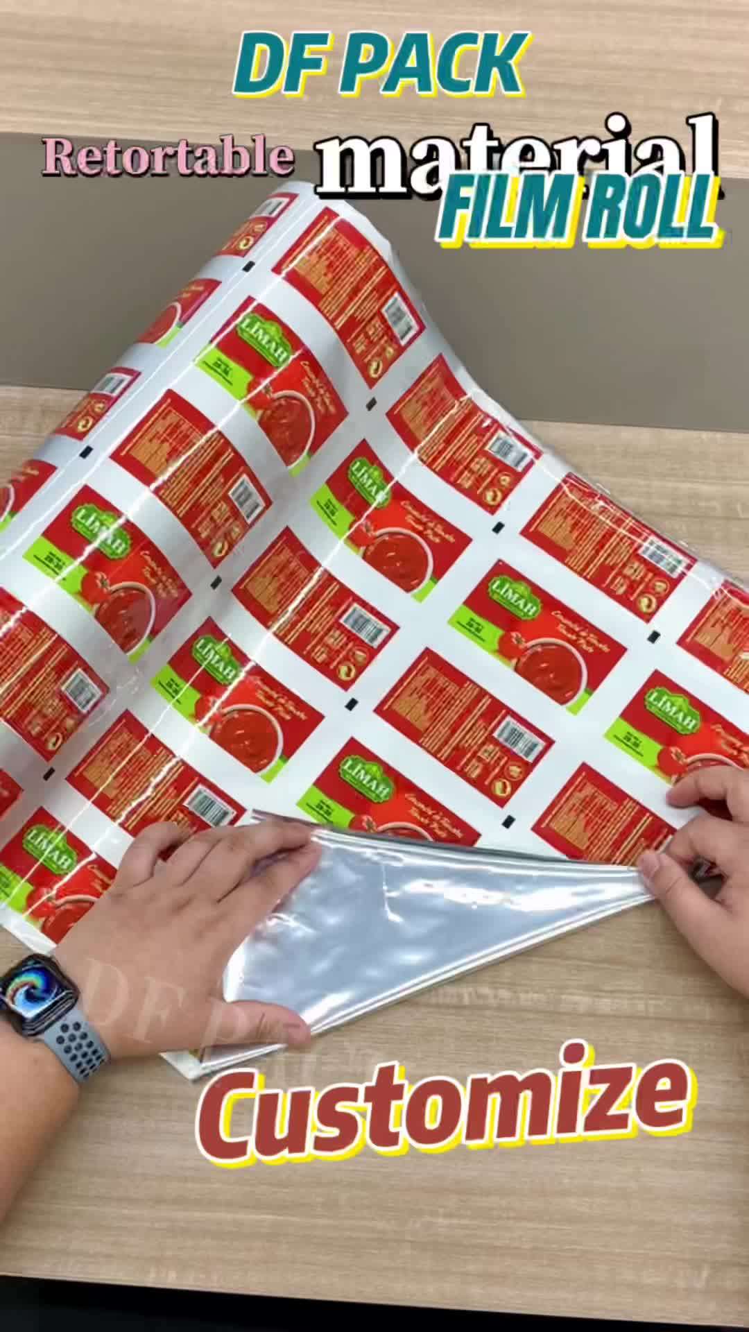 Factory Direct Price Food Grade Custom Color Printed Sachet Film Roll ...