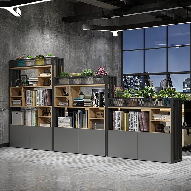 Office screen partition double -sided short cabinet storage container ...