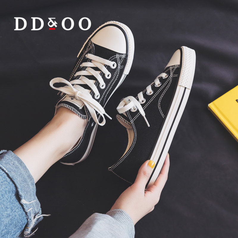 春天来了，你的鞋柜里少了一双DDOO帆布鞋吗？春季新款测评走一波！-帆布鞋-淘宝好物网
