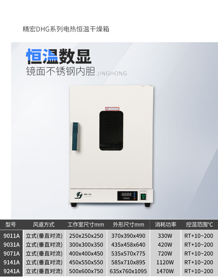 上海精宏DHG-9030A/9076A电热鼓风干燥箱9140A实验室恒温工业烘箱-阿里巴巴