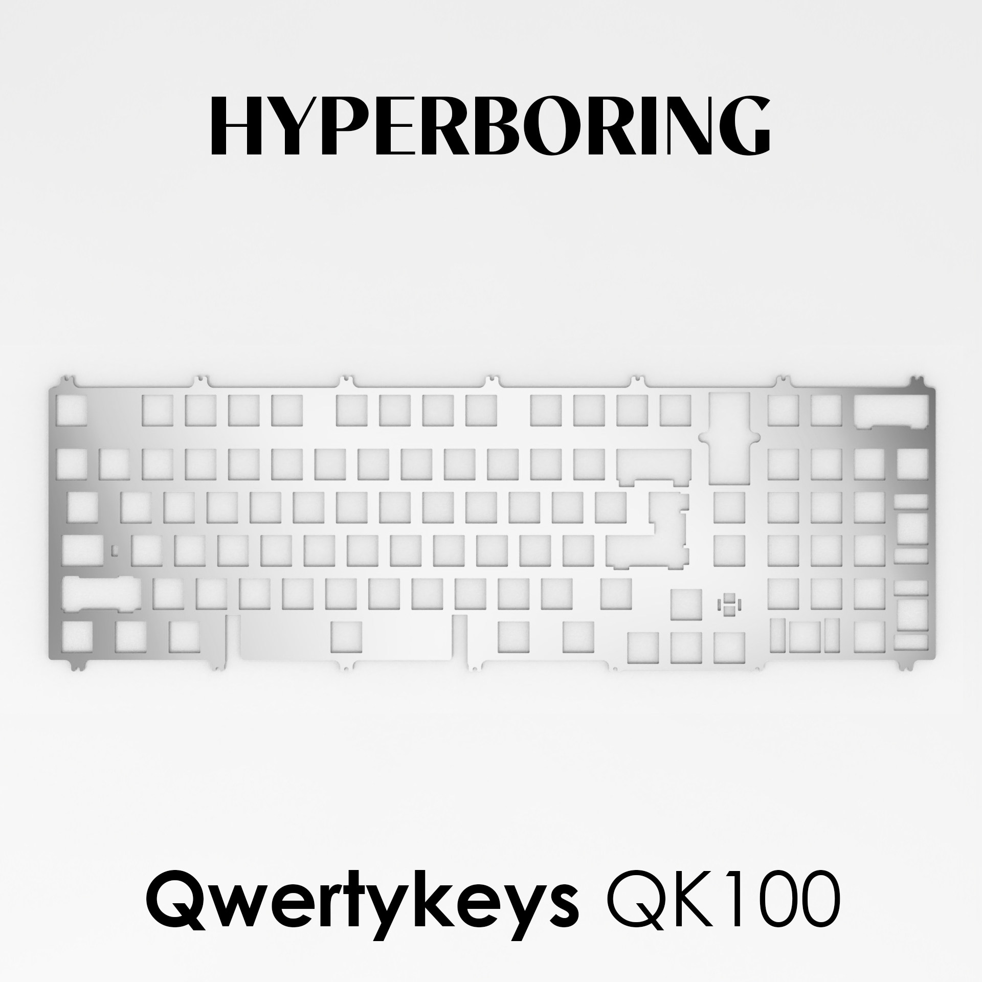 HYPERBORING Qwertykeys 客製化機械鍵盤配件 POM FR4鋁銅定位板 PC觸點連結鍵盤