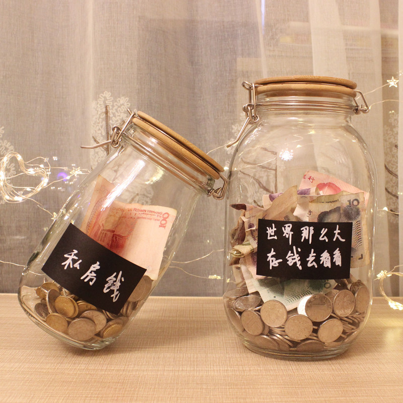 Transparent Deposit Money Pot Nets Red Creative Adults Home Big ...