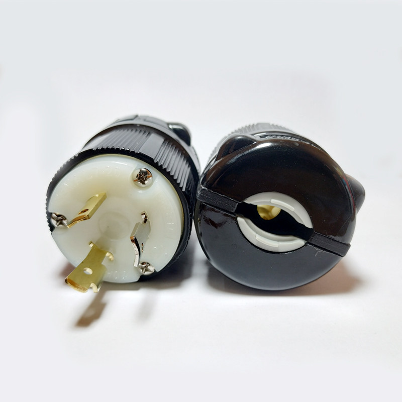 20A 277V Grounding Locking Plug, NEMA L7-20 工业插头 防脱落