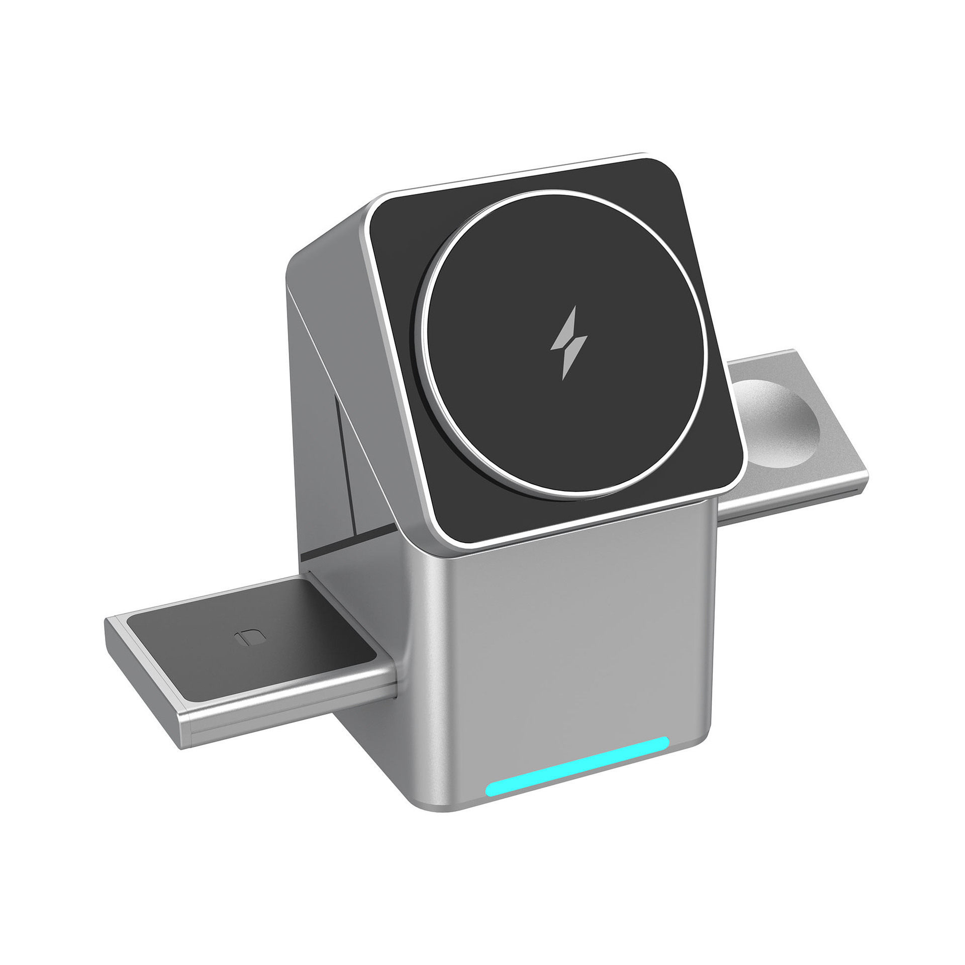 🔥 Portable charging artifact | Three-in-one rubik's cube wireless charger 📱