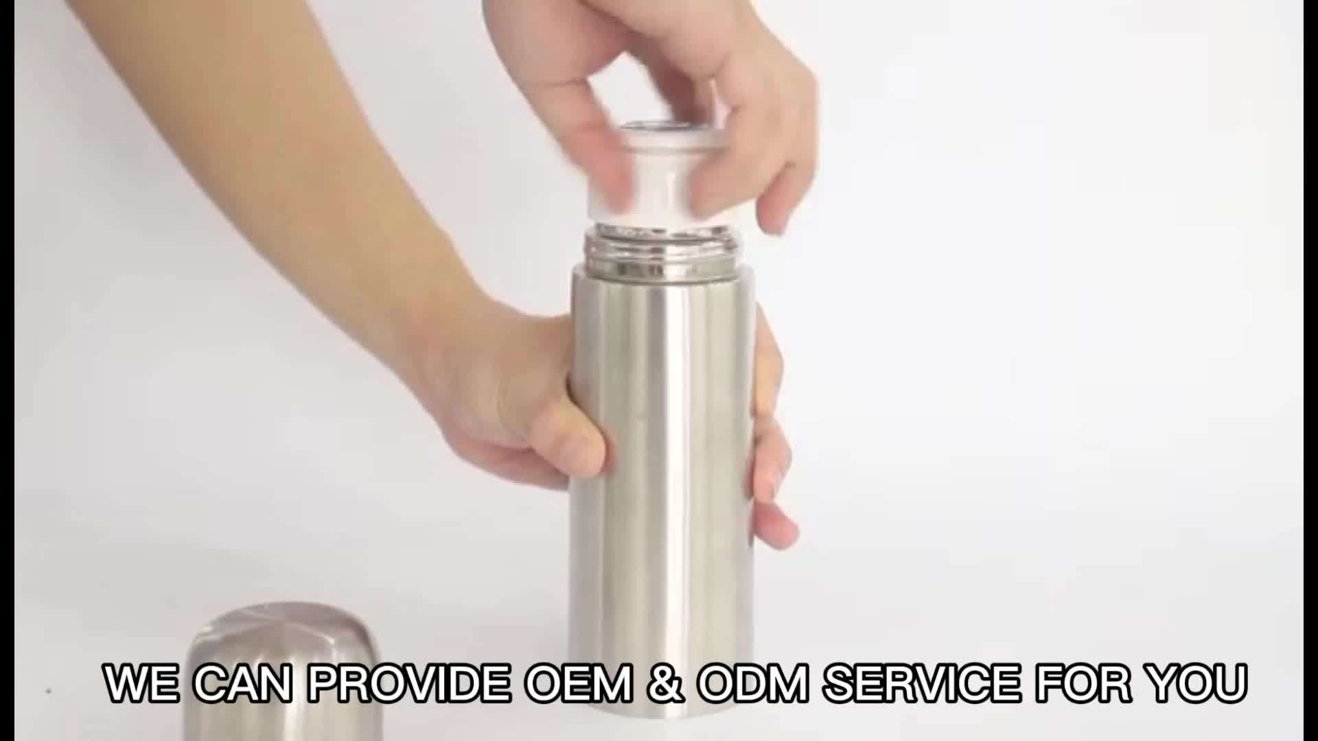 Factory Custom Logo Thermos Vacuum Cup Water Bottles With Custom Logo ...