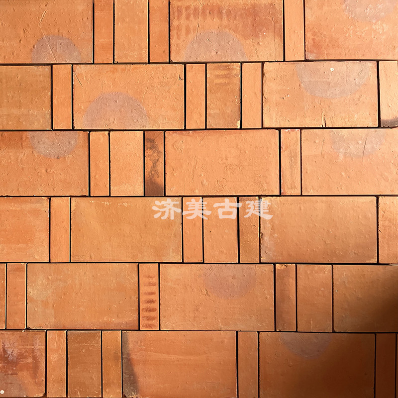 传统土窑手工砖闽南铺地砖复古红砖拼花造型中式庭院复古红阶砖