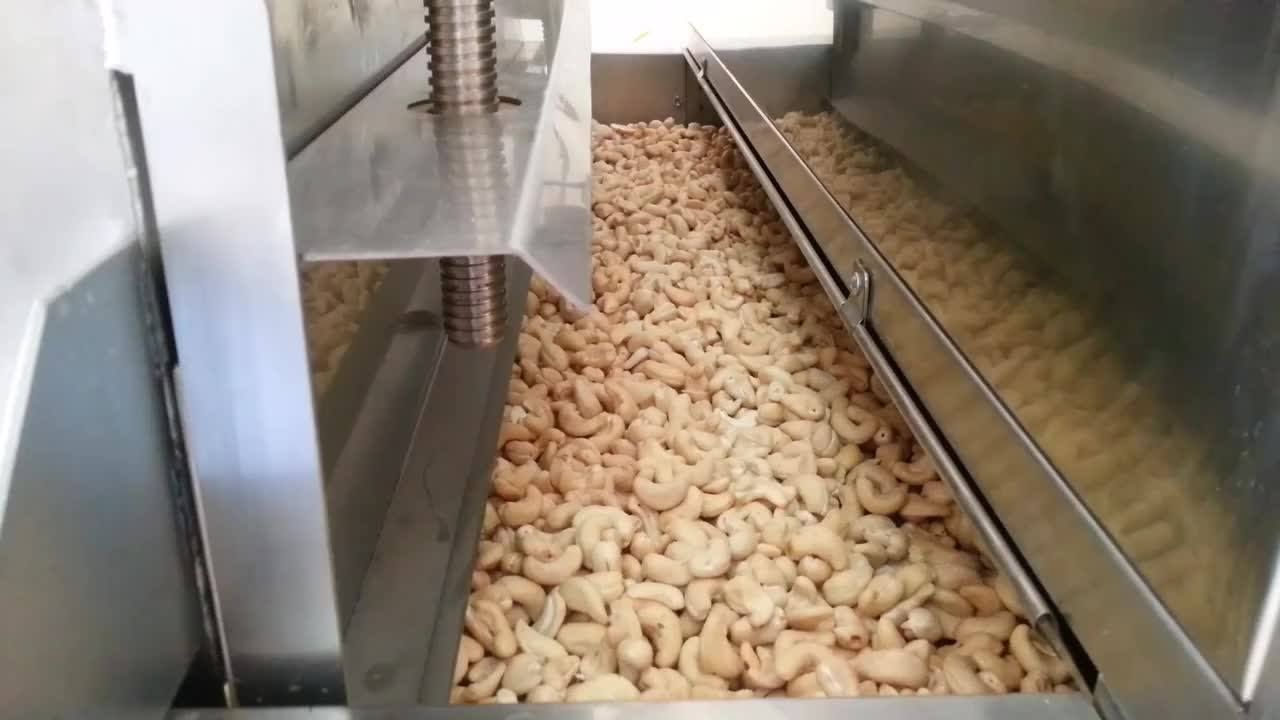 Nuts Roasting Machine 30-130 Kg/h Capacity Automatic High Quality 304 ...