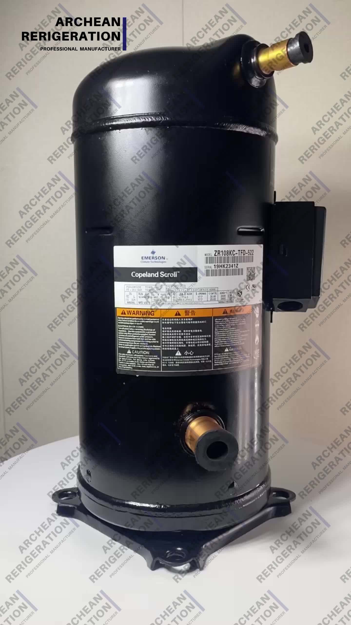 Copeland Refrigeration Compressor Copeland Scroll Compressor Model ...