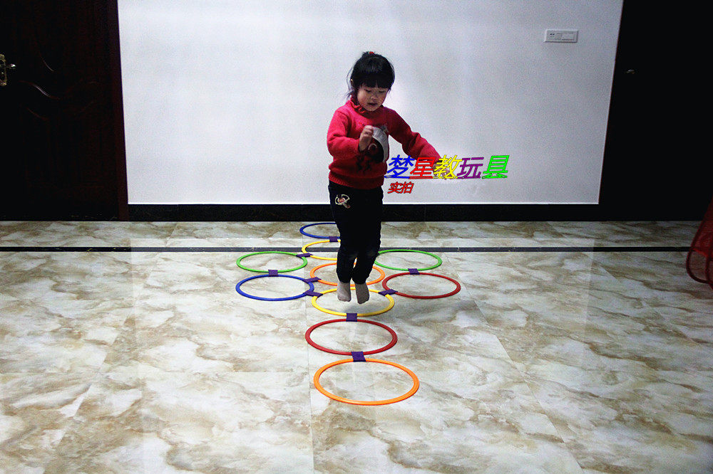 [USD 9.82] children's jumping lattice jumping house gaming toy sensory ...