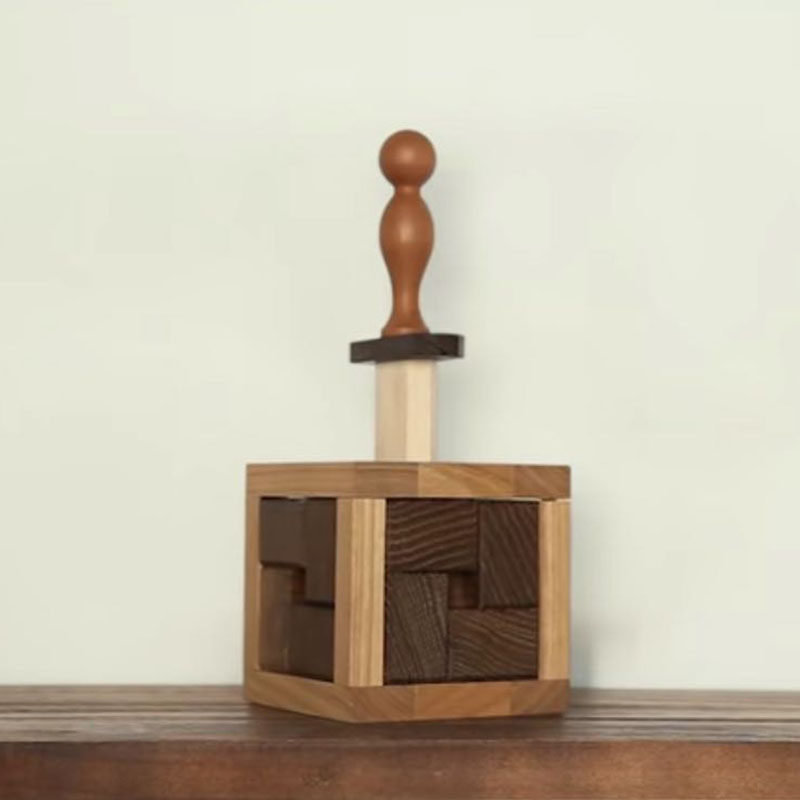 🧠 Challenge your brain! tiktok's hottest sword puzzle – a wooden, brain ...