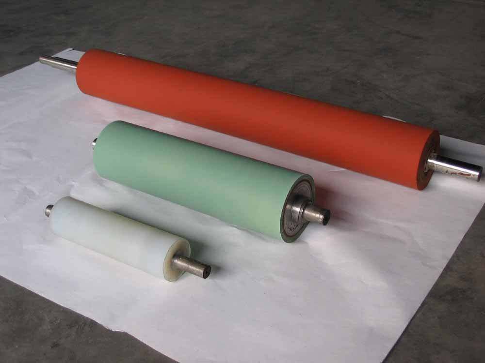 Rubber roller Polyurethane rubber roller Silicone stick PU rubber ...