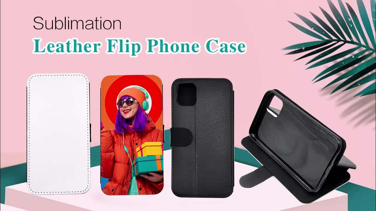 Subli-forward Customized 2d Sublimation Blanks Leather Flip Phone Case ...