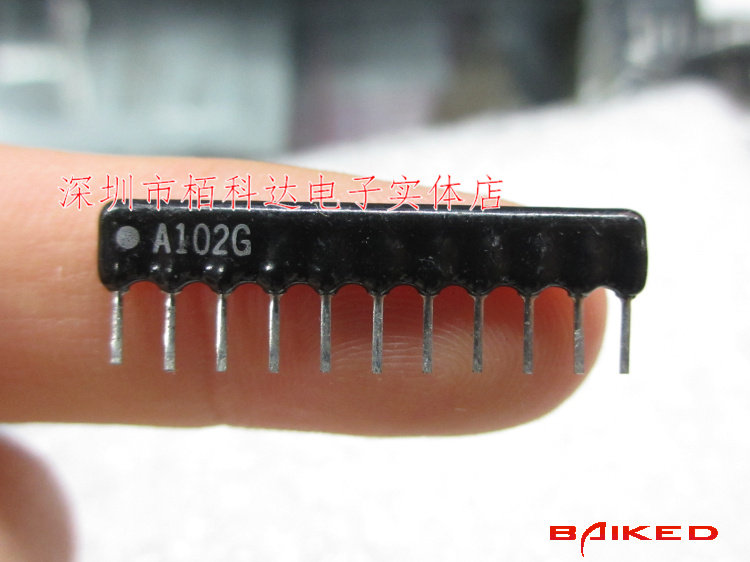 A102G 排阻 A11-102J 1K欧 5% 1/8W 100PPM DIP11插件 脚距2.54mm-阿里巴巴