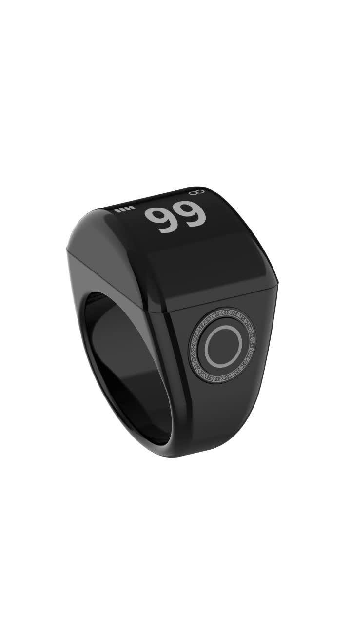 Muslim Gift Quran Qibla Smart Electronic Counter Ring Digital Azan ...