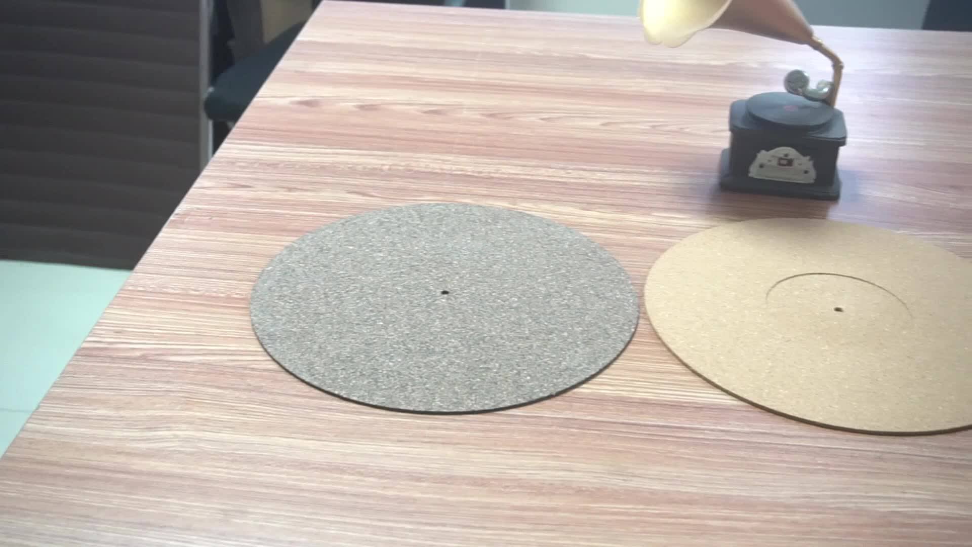 Custom Printed Turntable Felt Record Sound Noise Reduces Round Slipmat ...