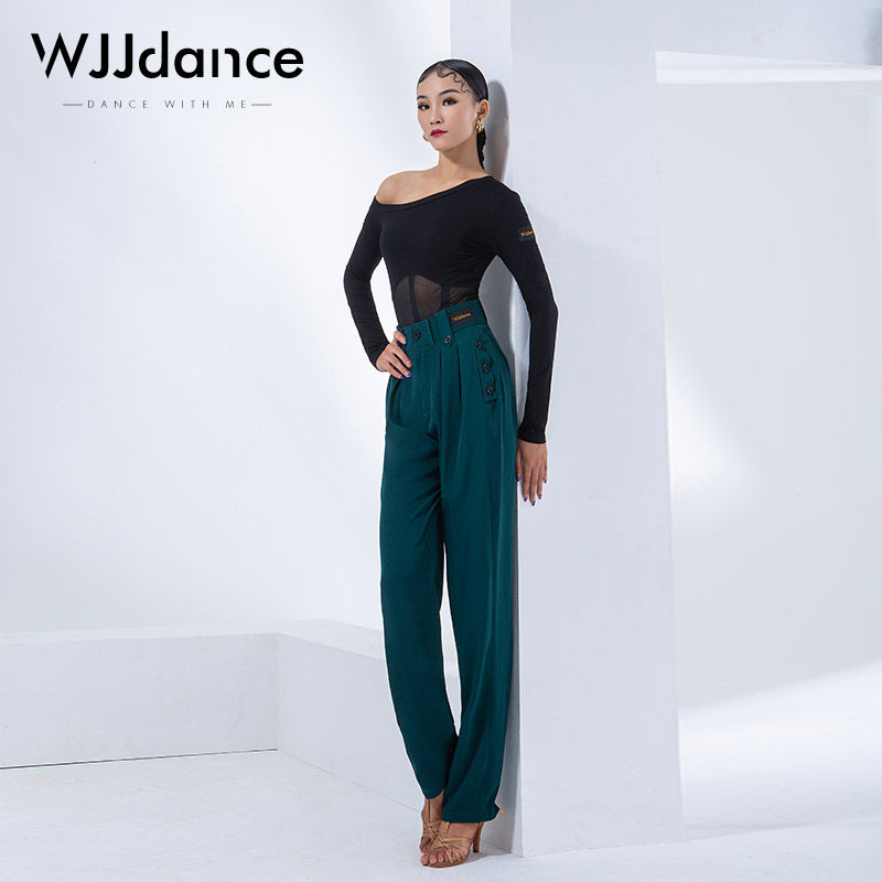 WJJdance 2025新款拉丁舞裤：高腰撞色设计，舞动全场的魅力之选！-拉丁舞下装-淘宝好物网