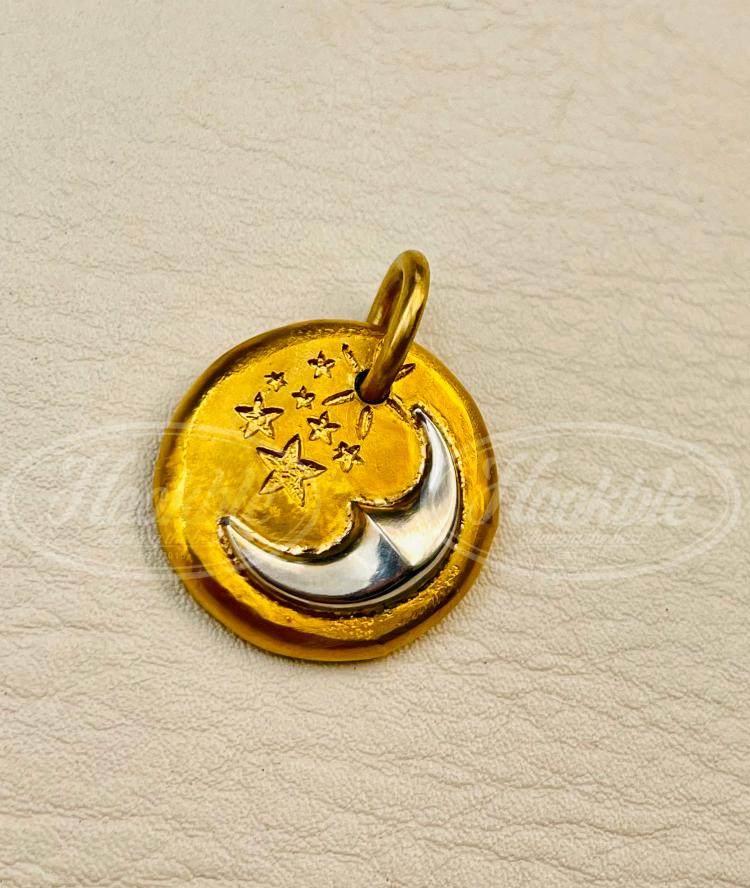 Kaneworks 2.5cm 24k金饼+950铂金月亮