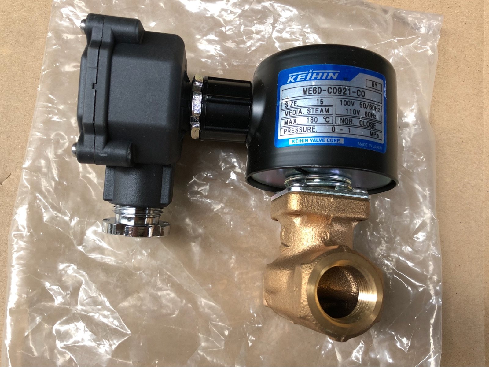 KEIHIN ME6D-CO-921-CO 280度 0.1MPA AC100V50 AC110V60HZ