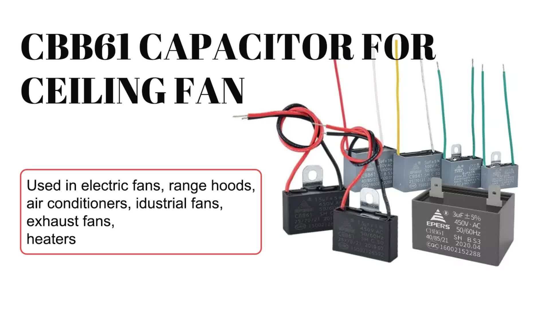 Condensateur Cbb61 8uf 6uf 450v Ac 40/85/21 Mkp Capacitor - Buy ...