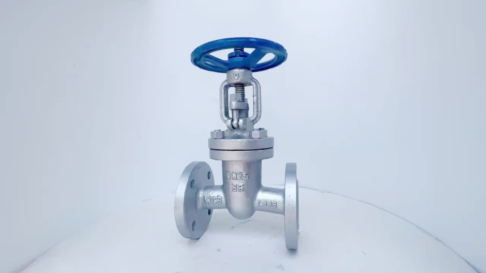 Custom 304 Stainless Steel Flange Gate Valve Api Ansi 150lb/300lb Cf8 Cf8m Manual Flange ...