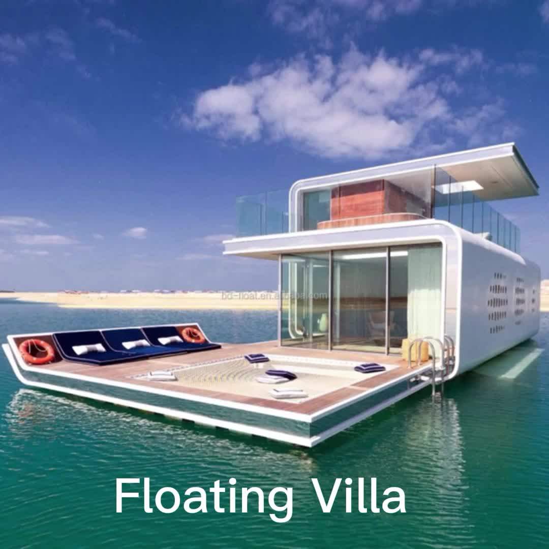 Luxury Water Building Floating Modular House Floating Resorts Hotel ...