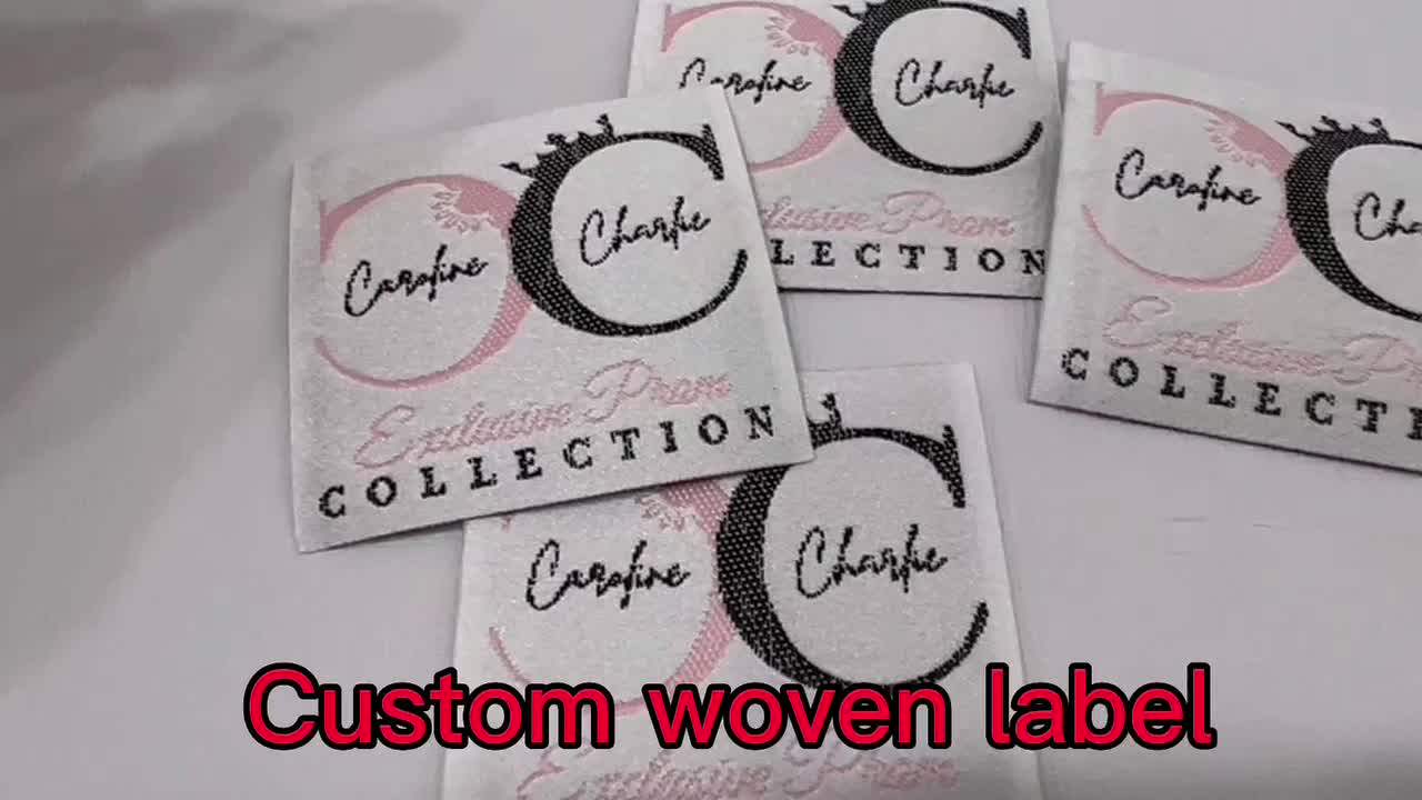 Custom Fashion Logo 3d Embossed Silicone Logo Clothing Woven Labels Luxury Straight Cut Cloth ...
