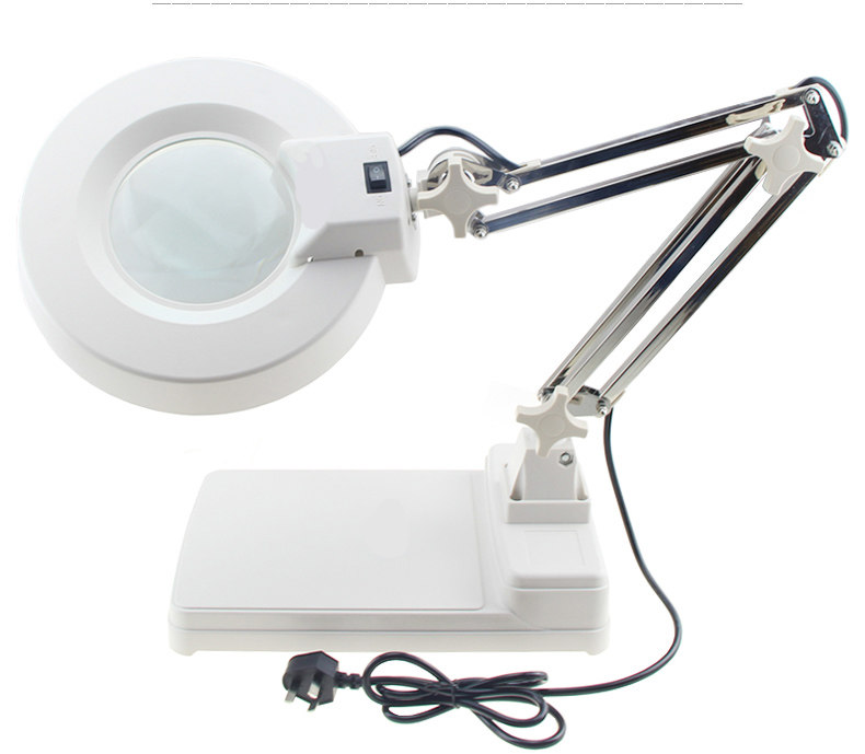 SK-C放大镜 3 5 10 15 20倍台式折叠折臂式LED放大镜维修带灯-阿里巴巴