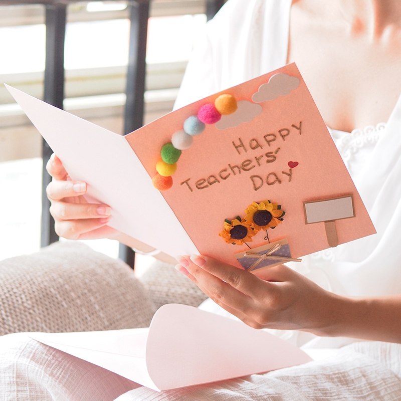 [USD 7.76] Premium Thank You Teacher Cartoon Card Send Teacher Gift ...