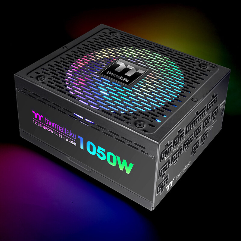 💡硬核玩家必入！TT Toughpower PF1 ARGB 1050W/1200W 白金全模组神光同步，点亮你的游戏世界🔥-电源-淘宝好物网
