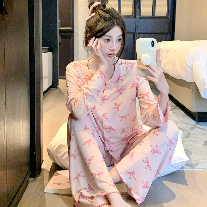 2025 new modal pajamas: sweet spring/autumn loungewear set – treat ...