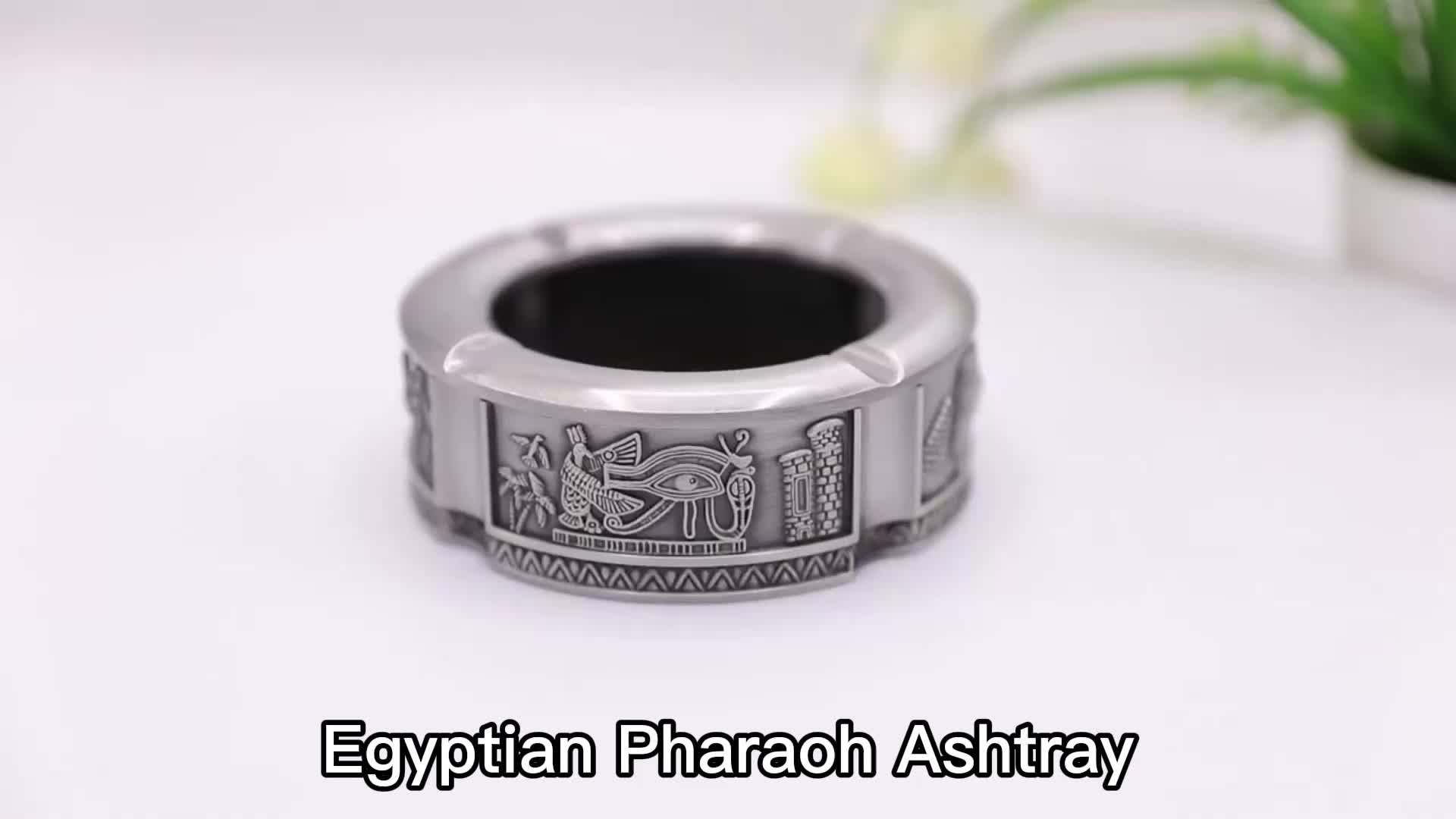 Ancient Egyptian Pharaoh Ashtray Retro Cigar Ashtray Anti-fly Ash ...