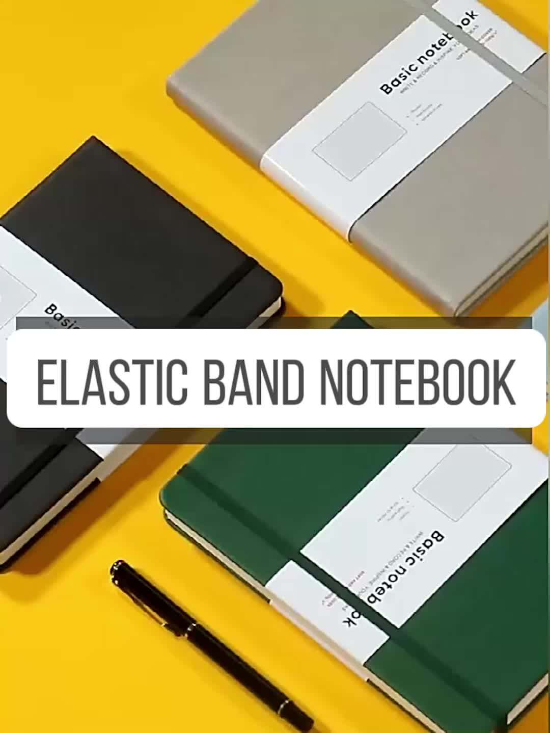 Custom Printing Hardcover Factory Price Pu Leather Elastic Band Journal ...