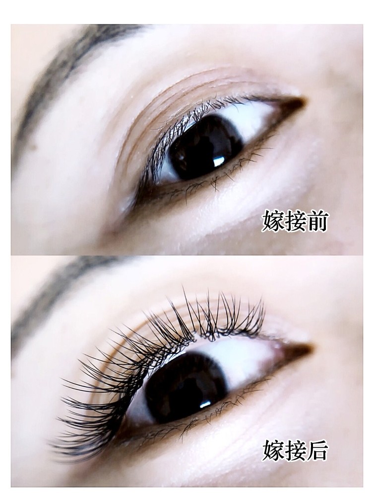 🔥睫毛精都给我冲！GUSIA黑羽貂绒睫毛嫁接体验感炸裂💥风吹动的双尖孔雀毛也太绝了吧！_化妆_淘宝美妆网